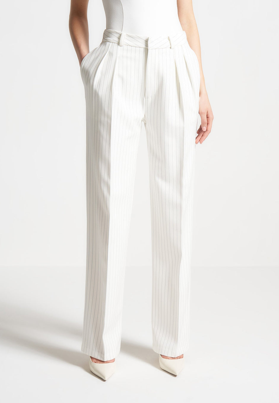 Tailored Wrap Waistcoat - Beige | Manière De Voir B.V